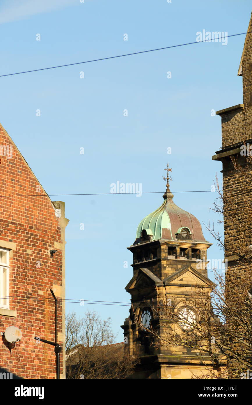 Tower of Pudsey Town Hall,W.Yorks,UK Stock Photo - Alamy