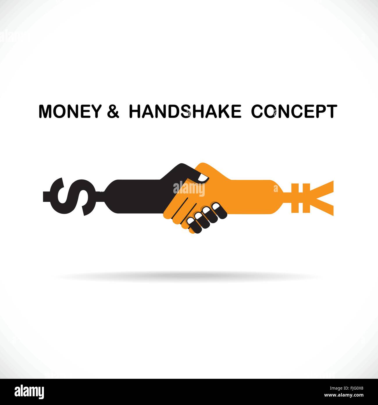 Business partners shaking hands as a symbol of unity, handshake ...