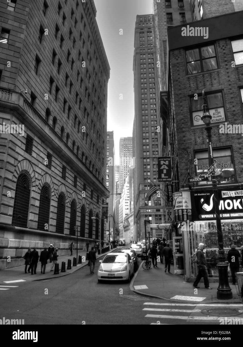 Downtown Manhattan, Maiden Lane Stock Photo - Alamy