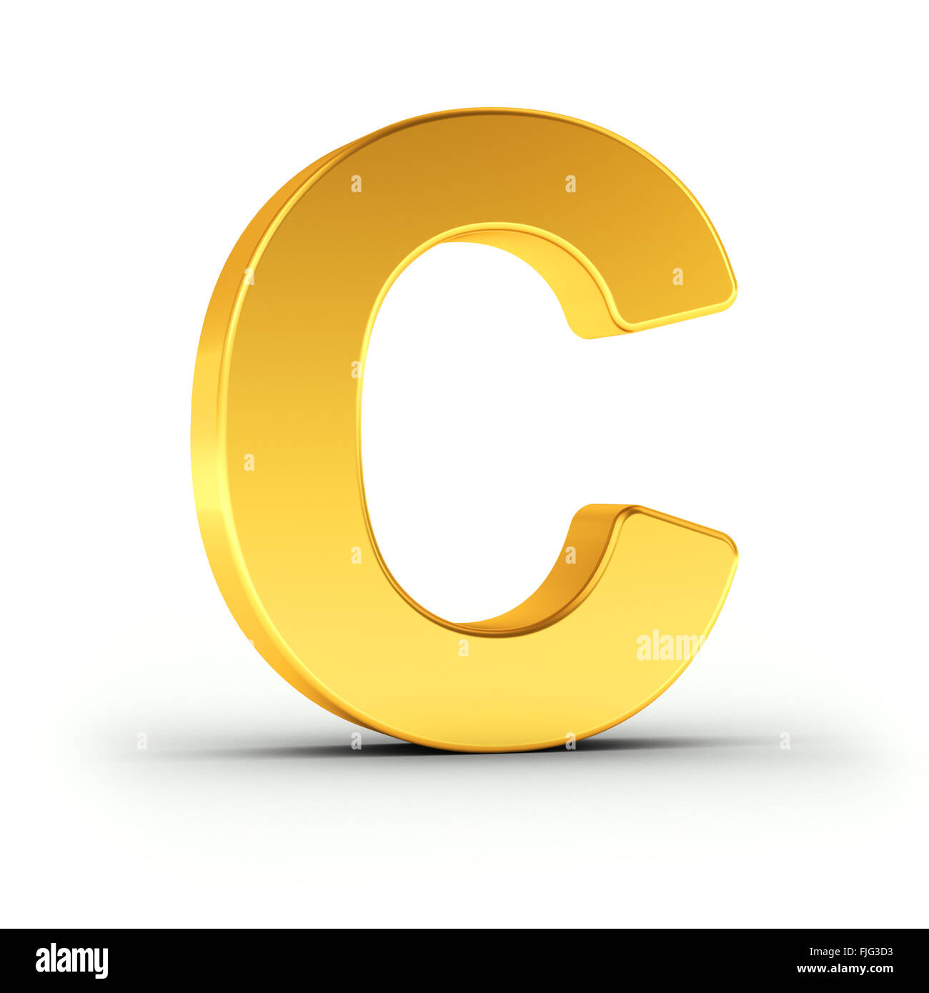 Golden letter c c hi-res stock photography and images - Alamy