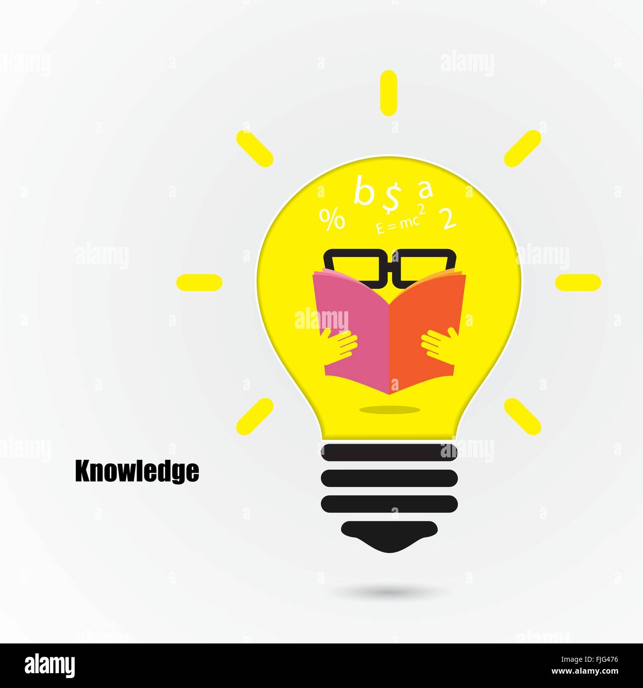 Creative light bulb idea concept background ,design for poster flyer ...