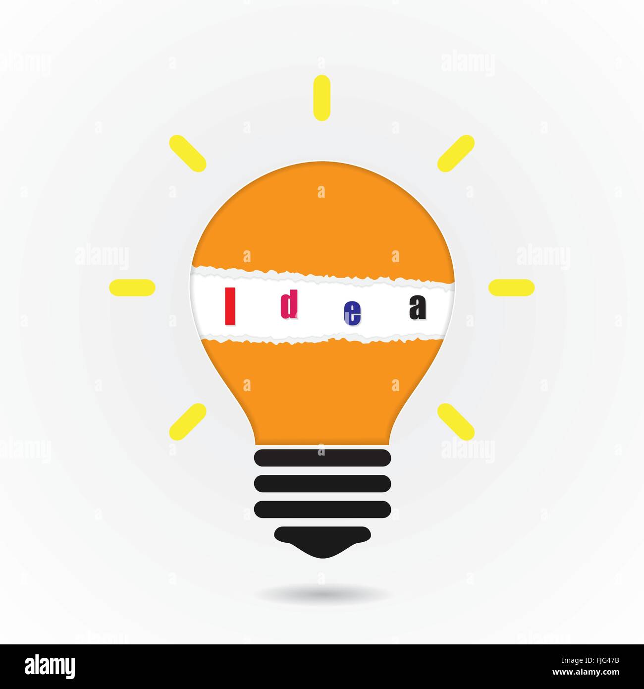 Creative light bulb idea concept background ,design for poster flyer ...