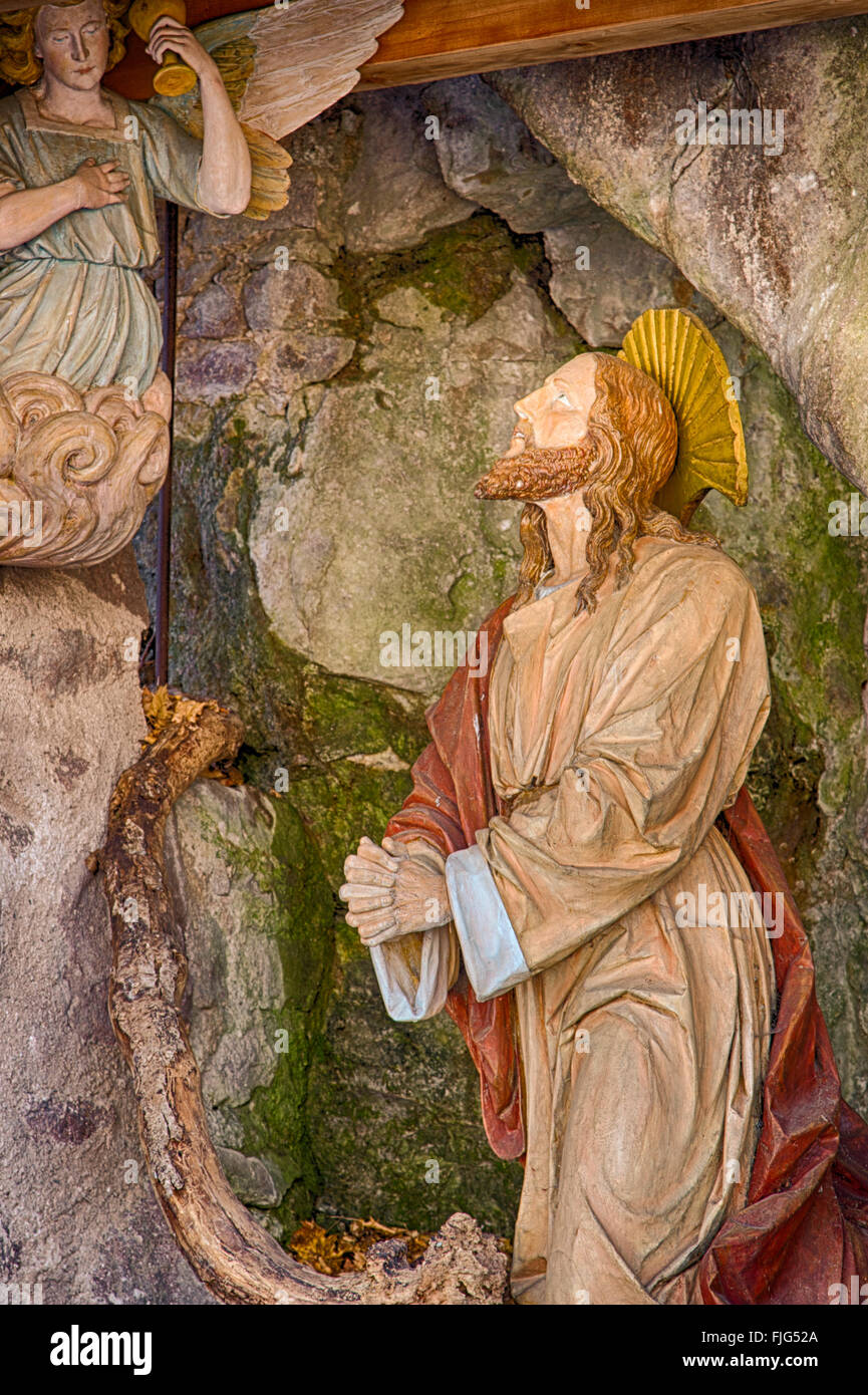 Jesus praying god arms hi-res stock photography and images - Alamy