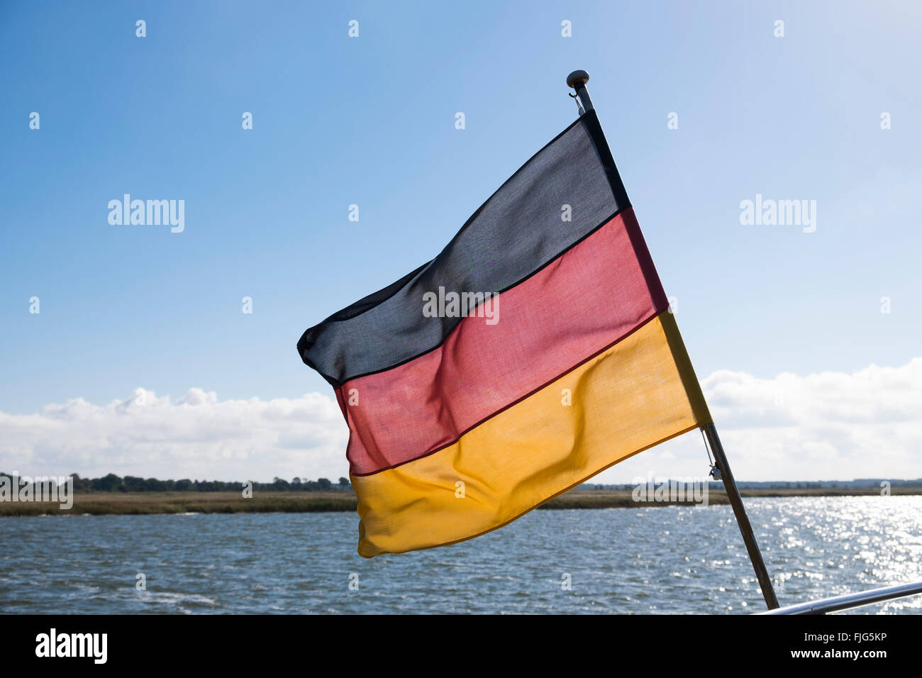 German flag on ship hi-res stock photography and images - Alamy