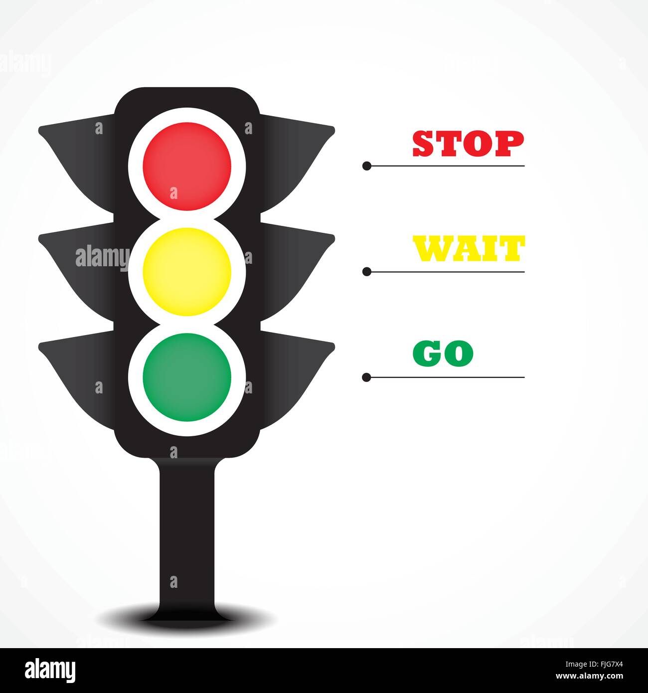 Traffic light symbol. Vector illustration Stock Vector Image & Art - Alamy