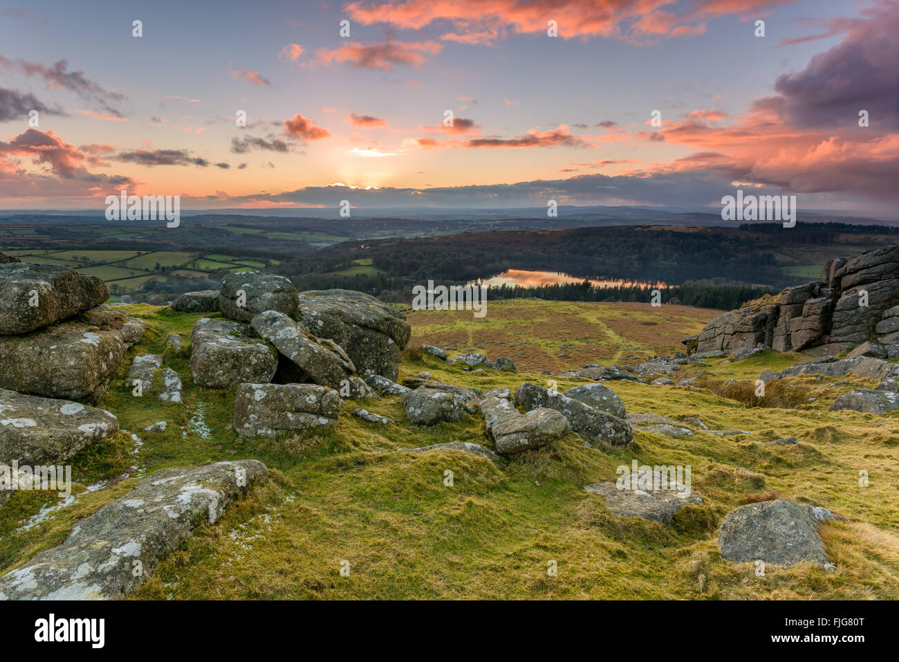 Burrator sheepstor english moorland hi-res stock photography and images ...