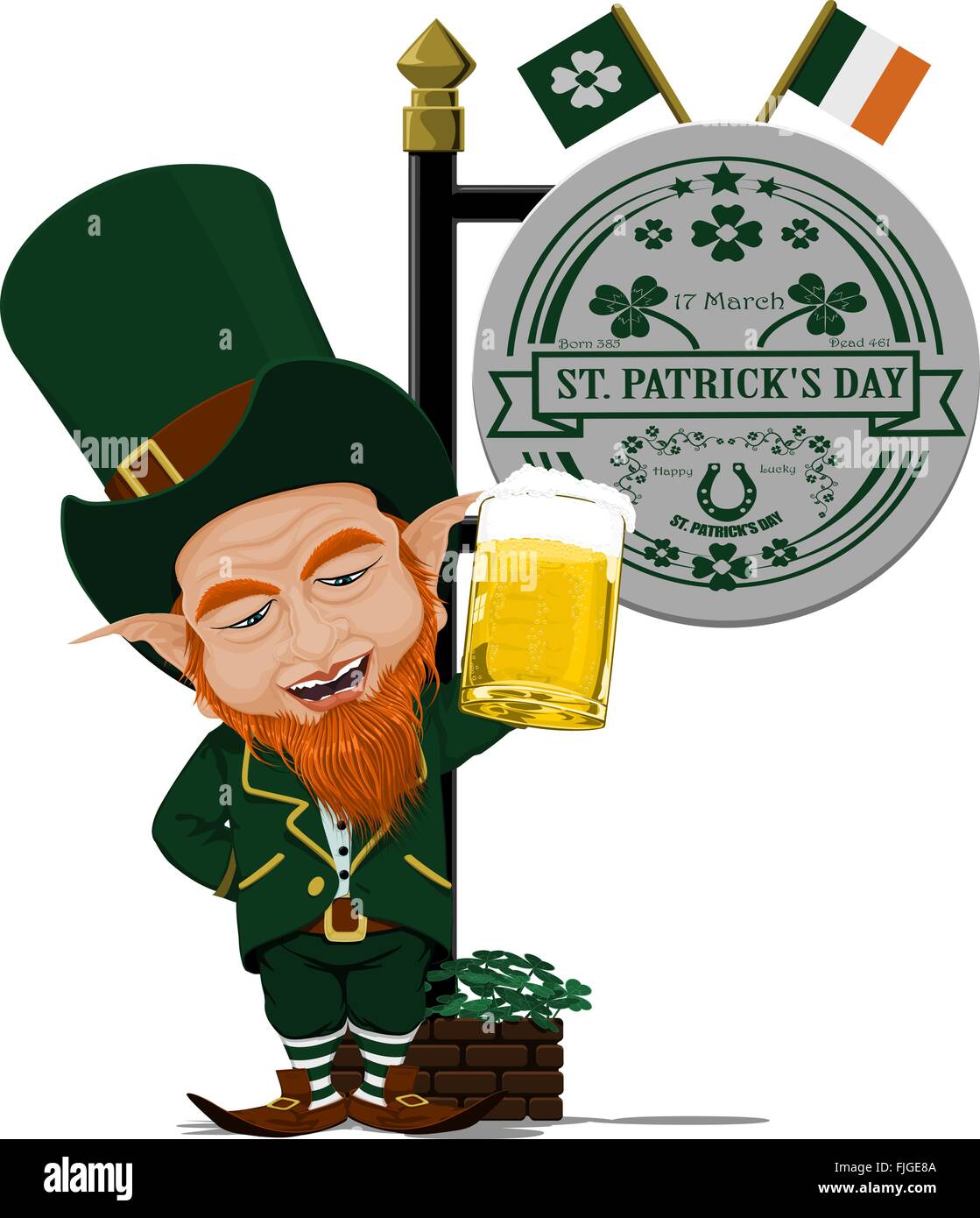 Leprechaun Stock Vector Images - Alamy