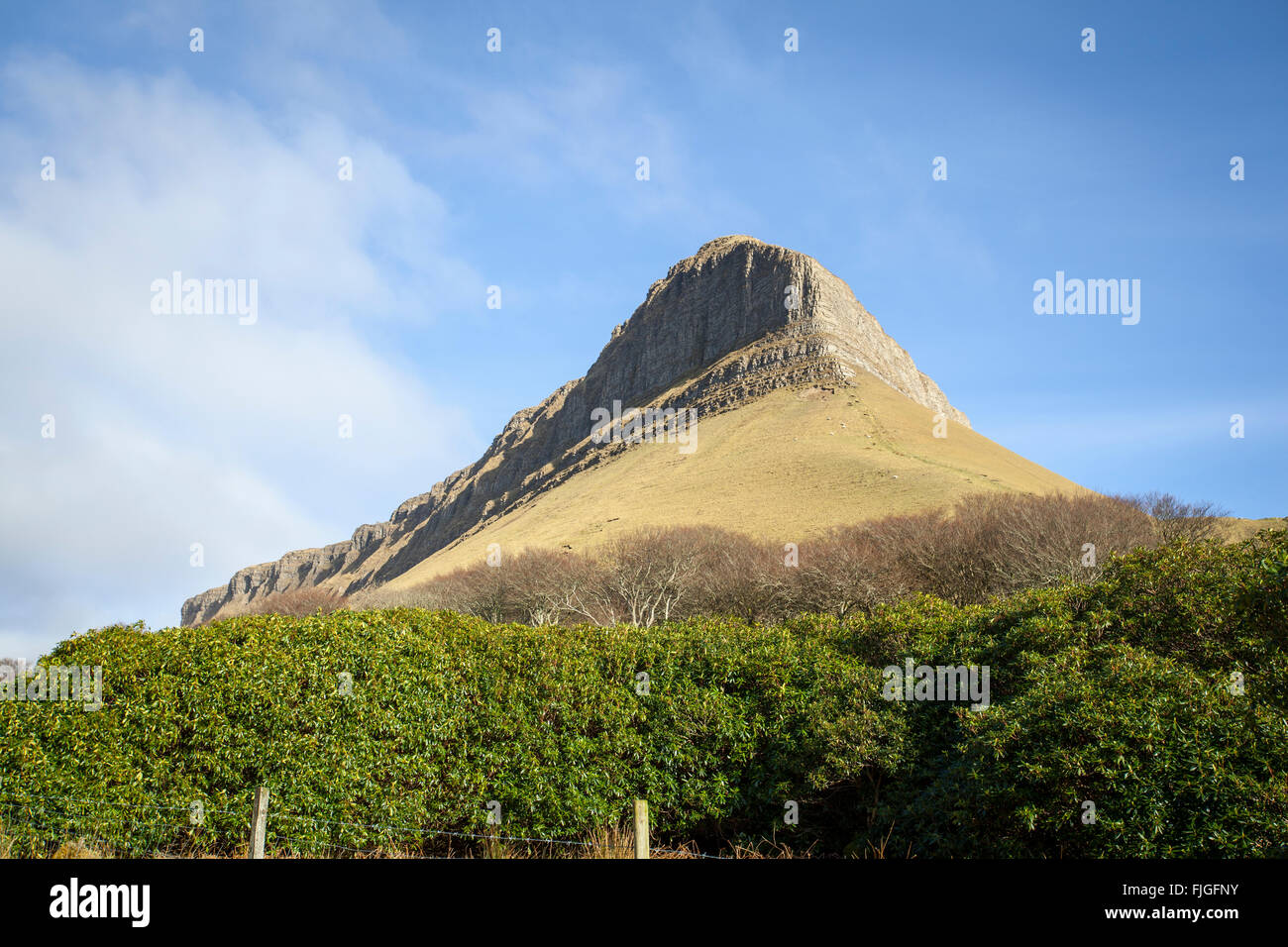 View from the foot of Benbulben Stock Photo - Alamy