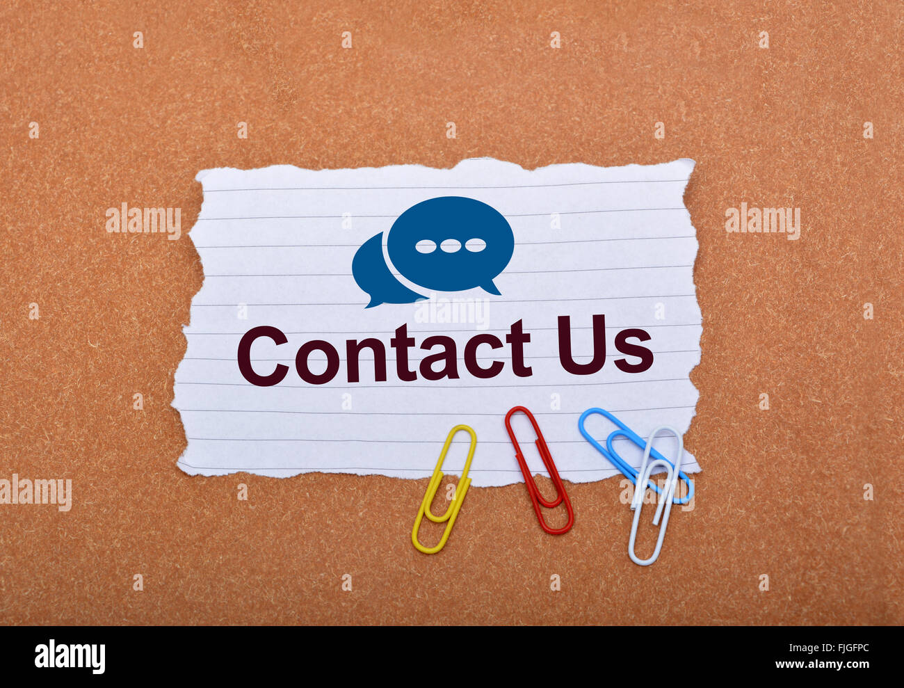 Contact us speech hi-res stock photography and images - Alamy