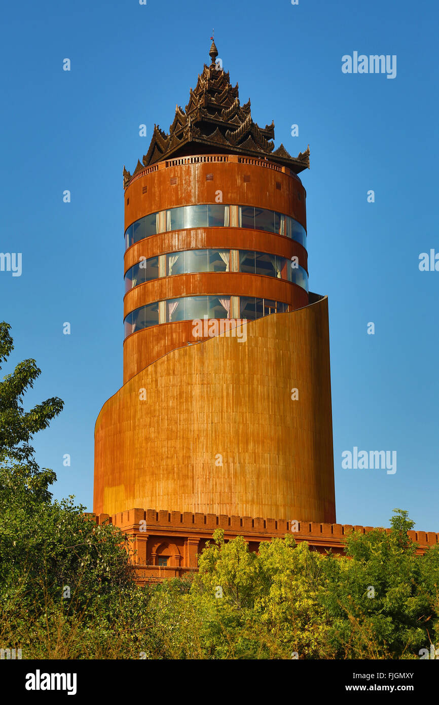 Bagan Viewing Tower on the Plain of Bagan, Bagan, Myanmar (Burma Stock ...