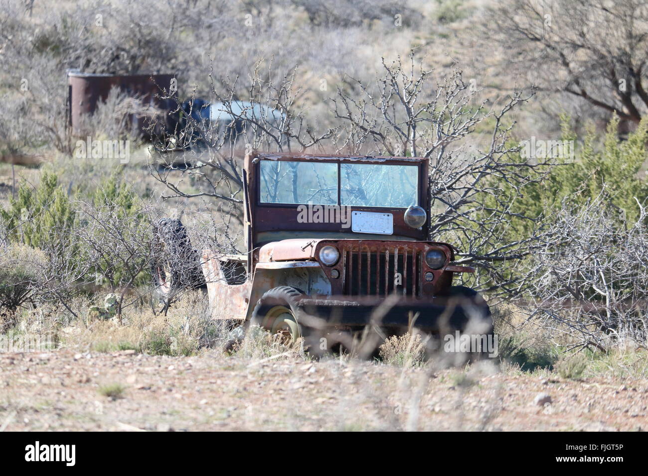 Old Rusty Jeep Stock Photo - Alamy