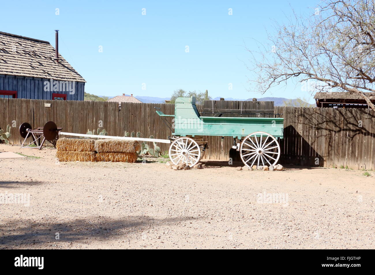 Pioneer wagon museum hi-res stock photography and images - Alamy