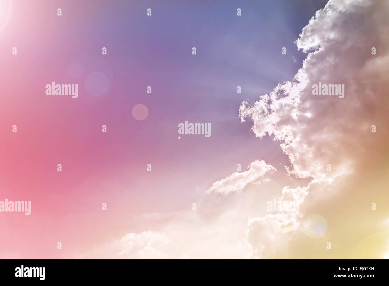 Abstract colourful dreamy sky with romantic soft mood Stock Photo - Alamy