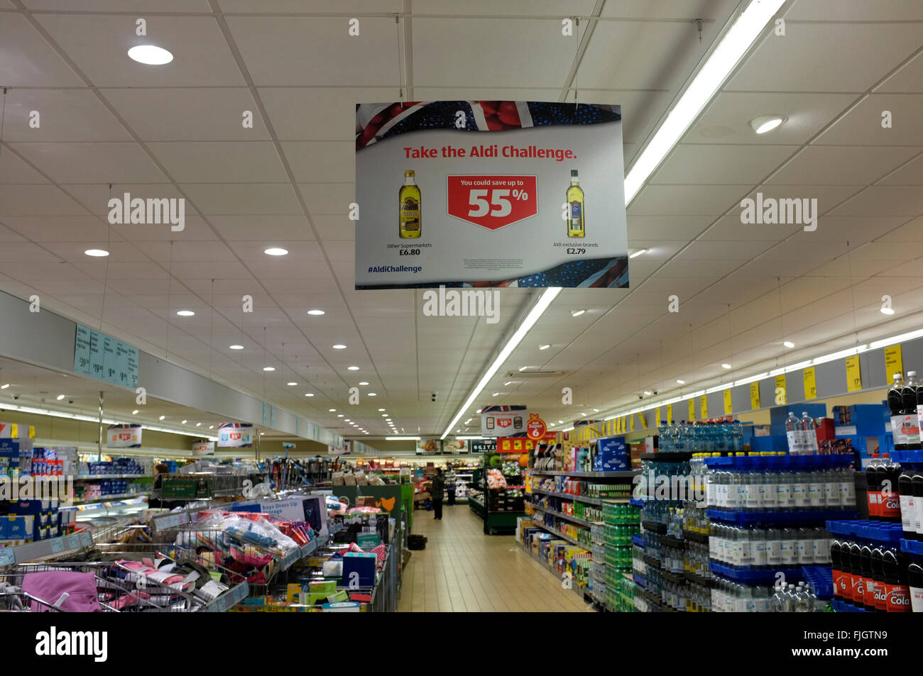 Aldi discount supermarket in boundary hi-res stock photography and ...