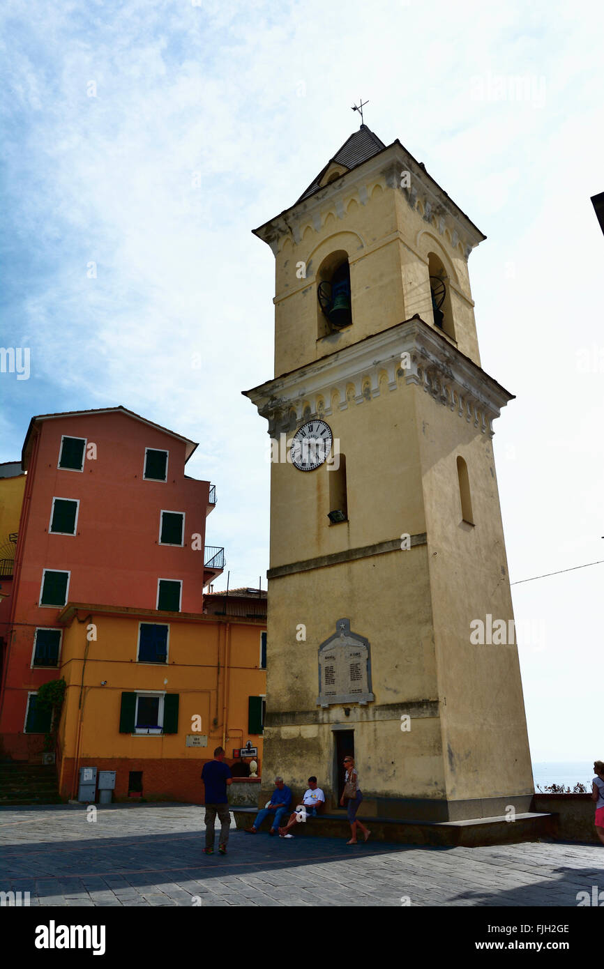 The bell tower of the church dedicated to the Nativity of the Virgin ...
