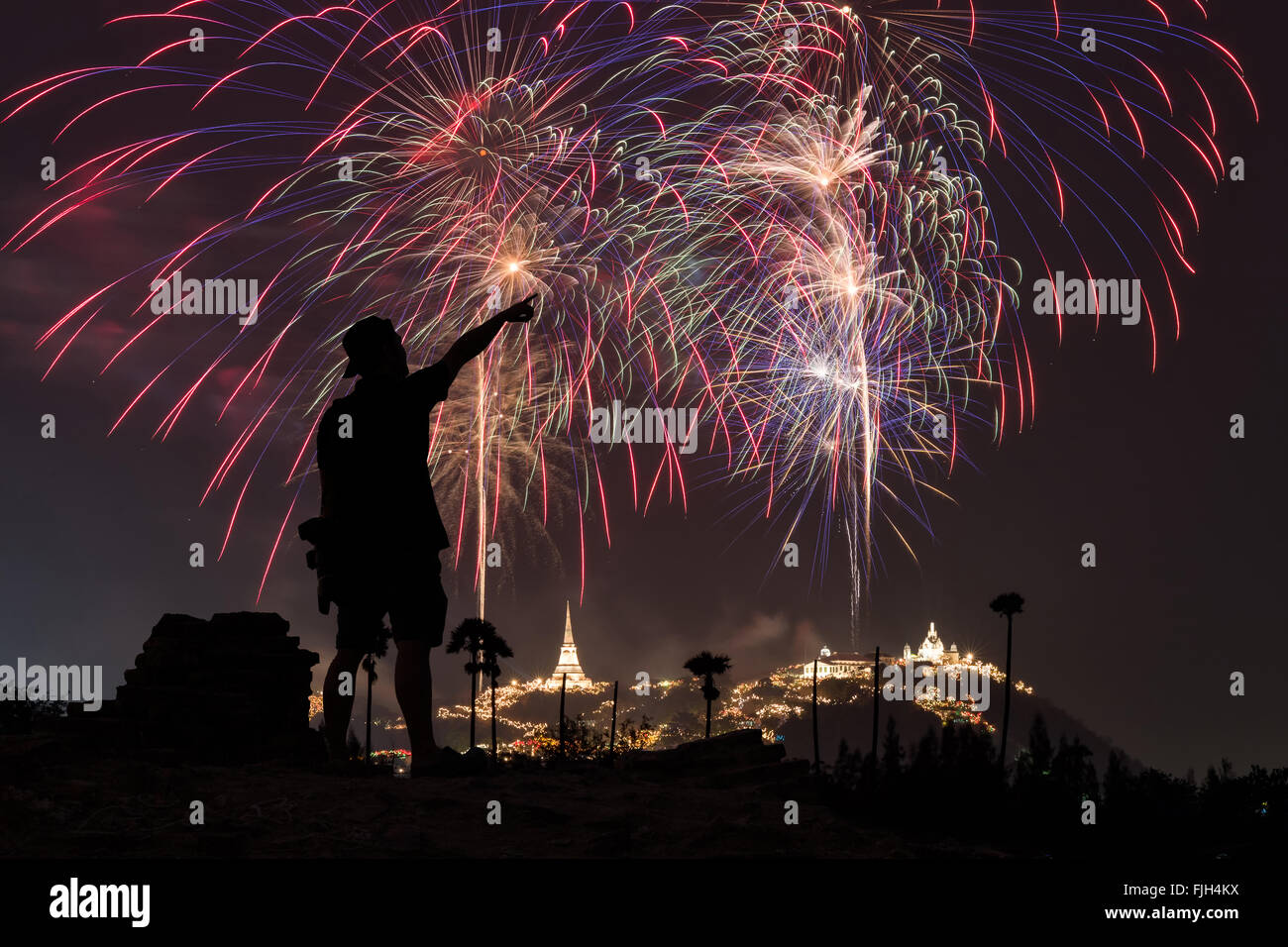 Fireworks family hi-res stock photography and images - Alamy