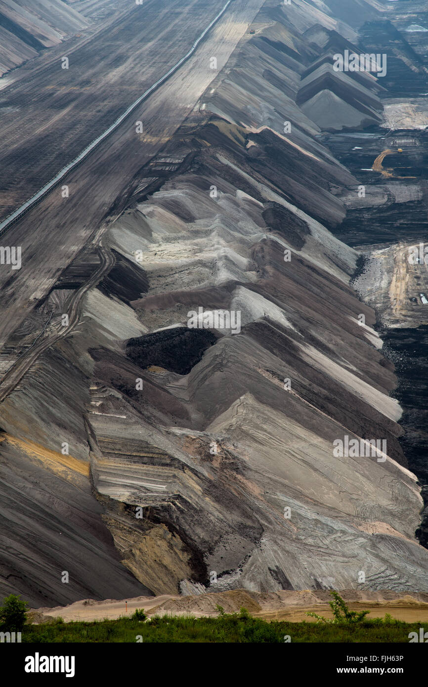 Garzweiler surface mine of lignite, brown coal Stock Photo - Alamy
