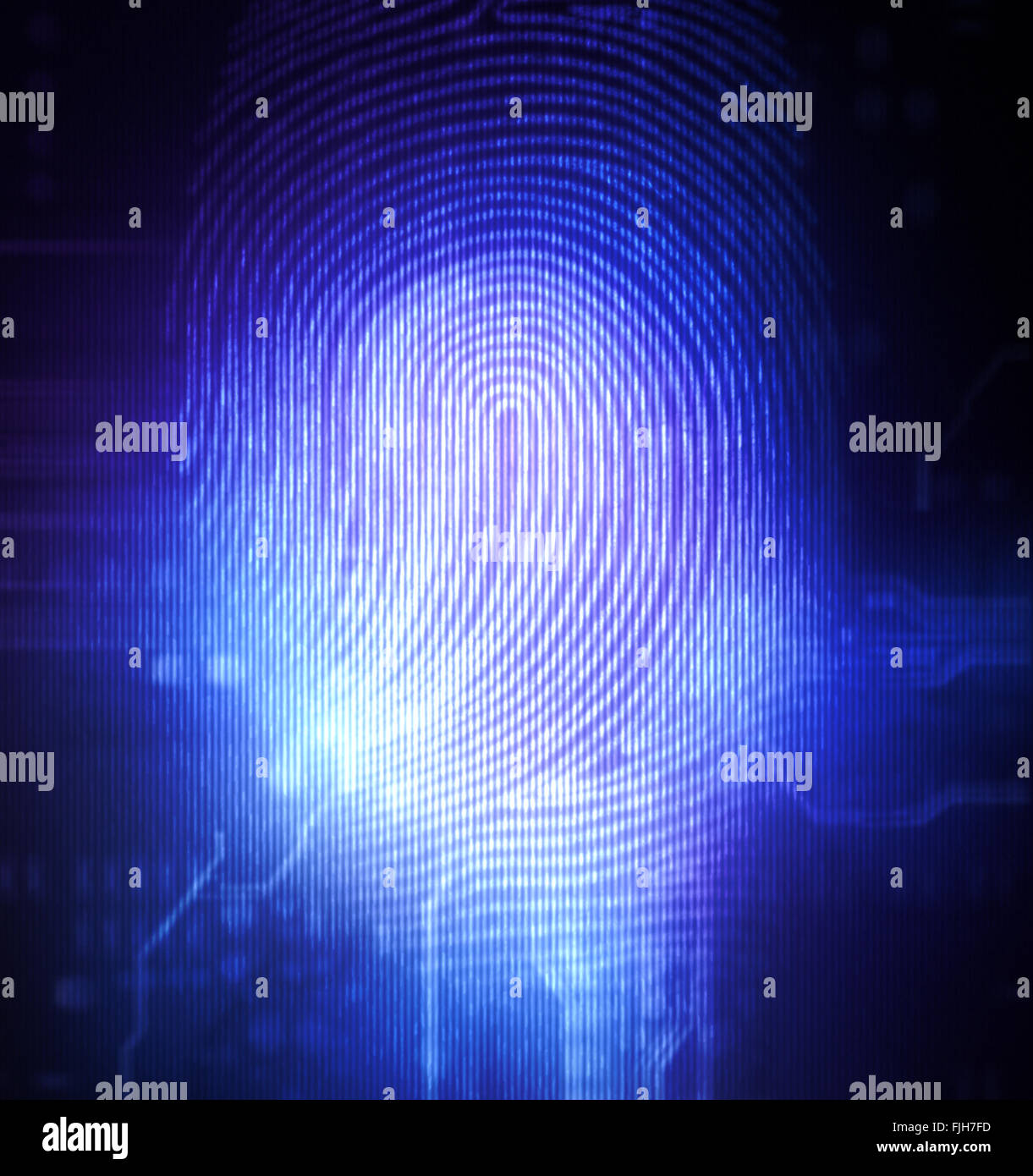 Finger print scan for security system hi-res stock photography and ...