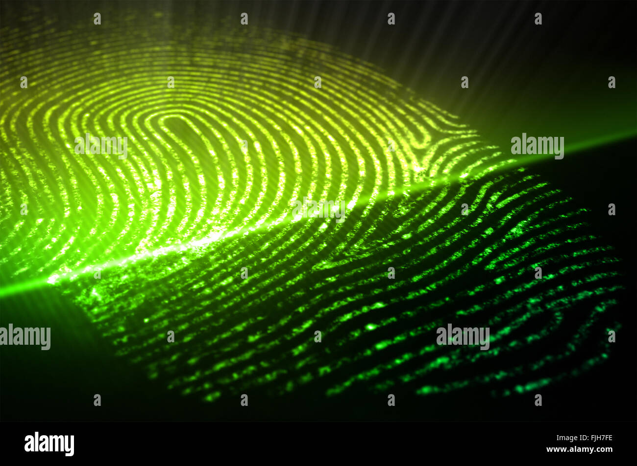 Print of finger on digital background Stock Photo - Alamy