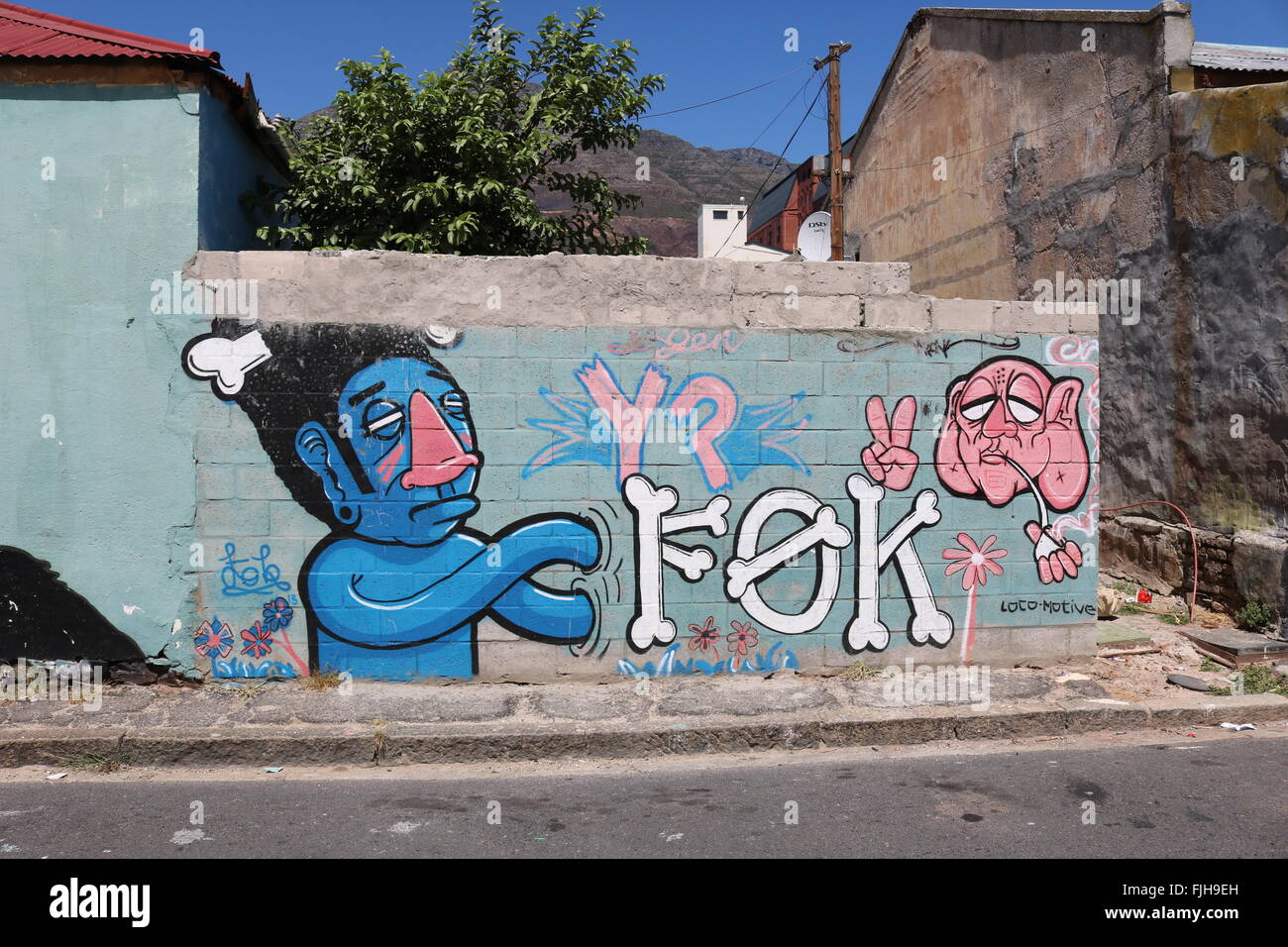 street art woodstock cape town south africa Stock Photo - Alamy