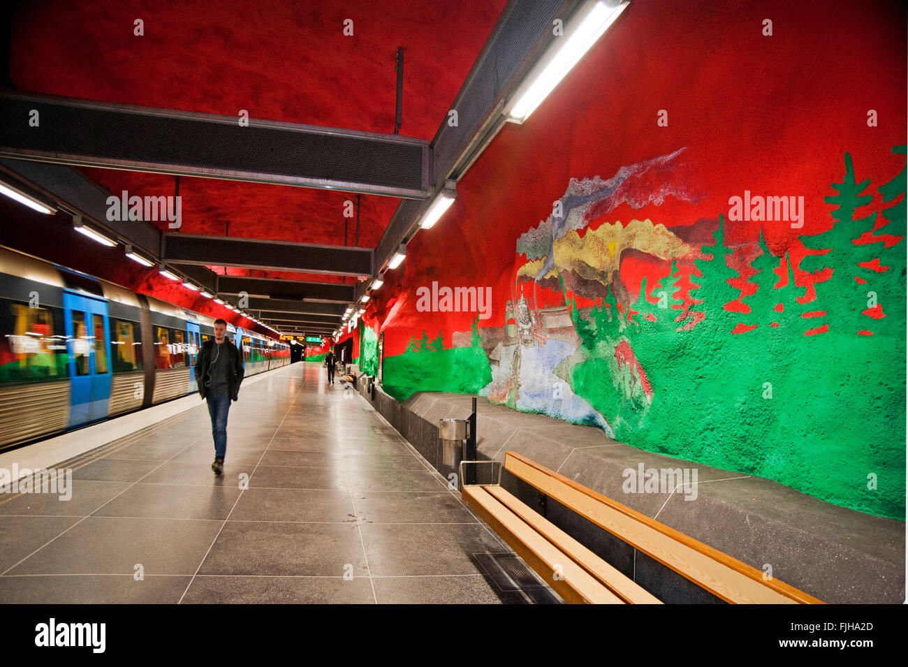 Metro stations in Stockholm Stock Photo - Alamy