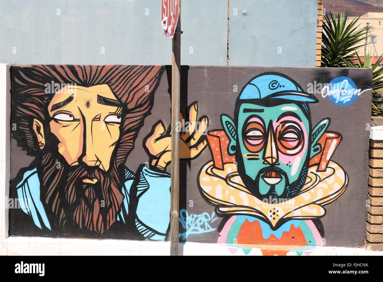street art woodstock cape town south africa Stock Photo - Alamy