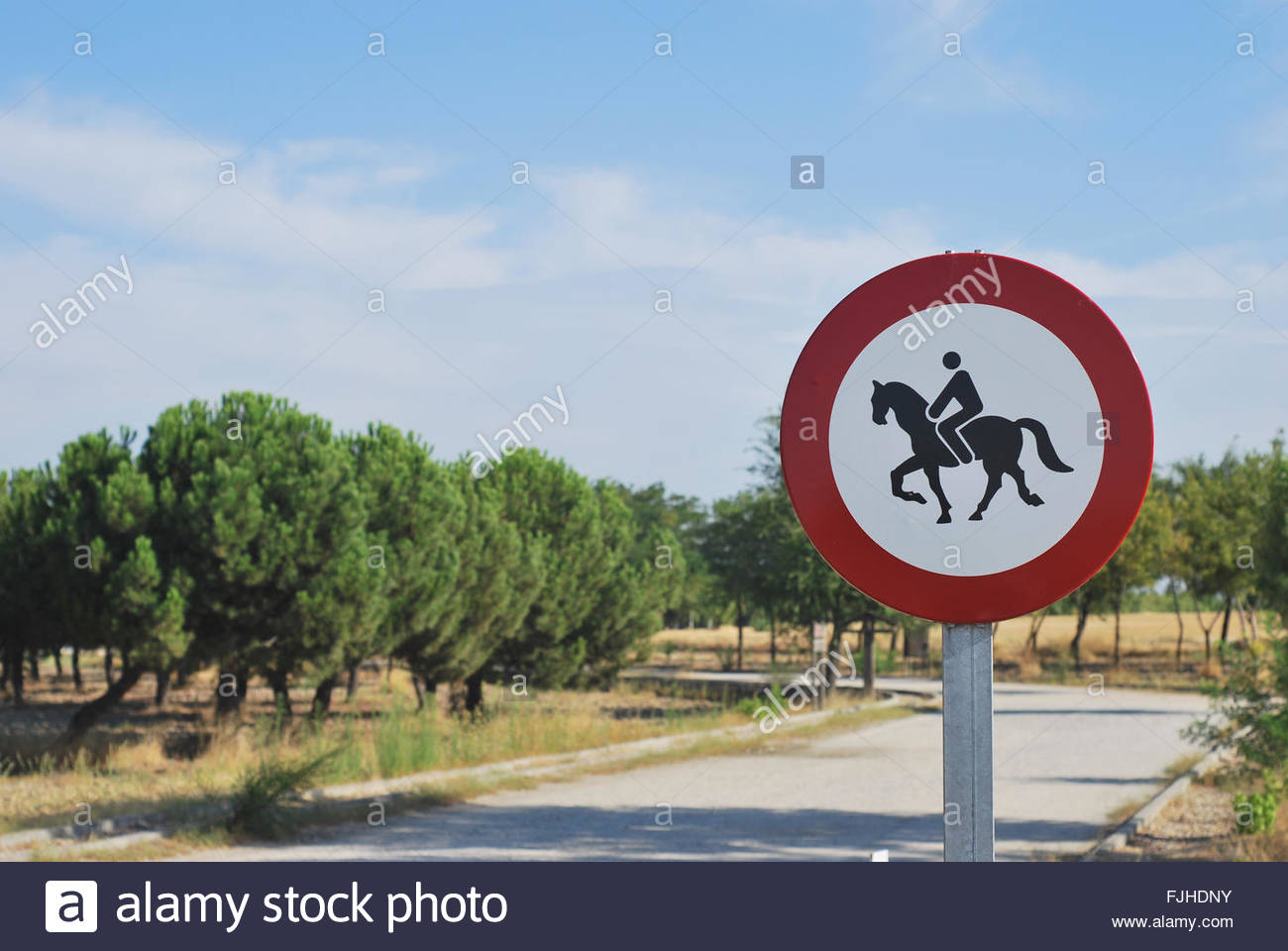 Road Sign With Horse Rider High Resolution Stock Photography and Images ...