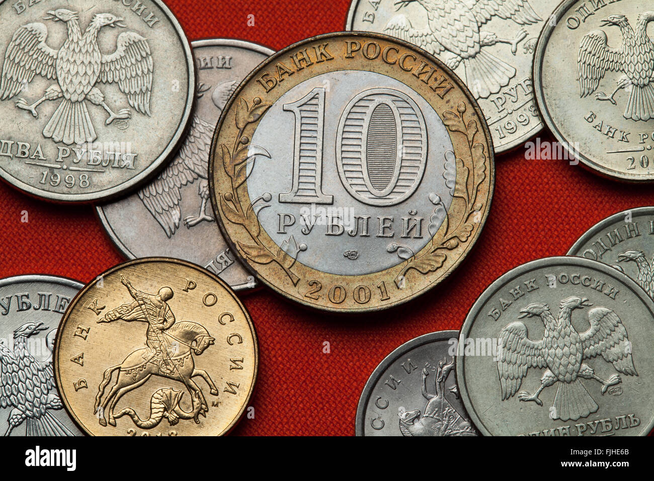 Coins of Russia. Russian 10 ruble coin Stock Photo - Alamy