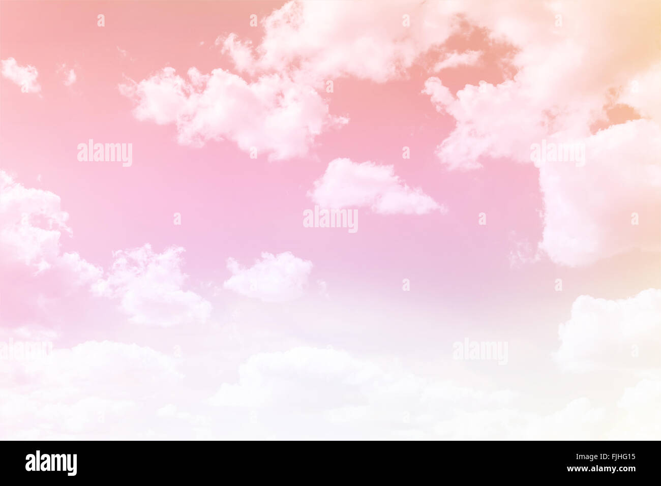 Abstract colourful dreamy sky with romantic soft mood Stock Photo - Alamy