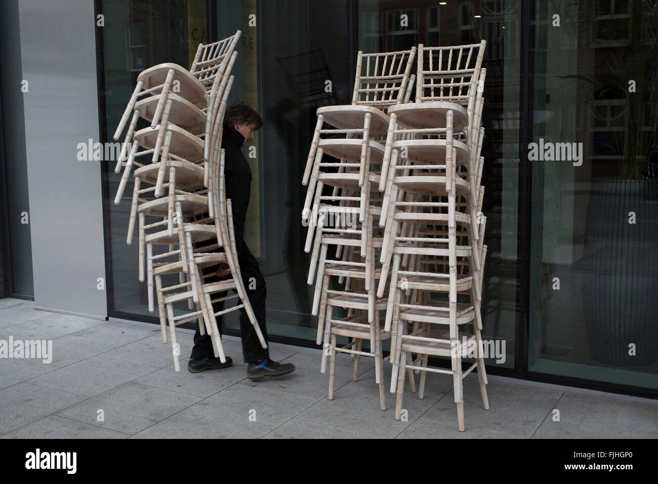 Stacking chairs hi-res stock photography and images - Alamy