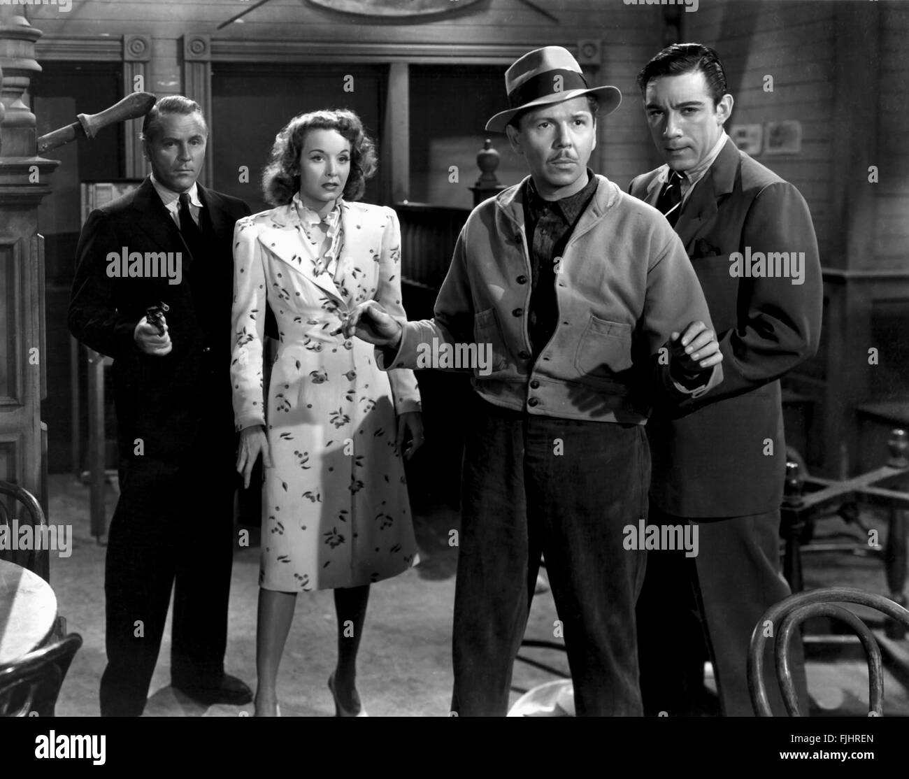 DICK PURCELL, JOAN PERRY, ROGER PRYOR, ANTHONY QUINN, BULLETS FOR O ...