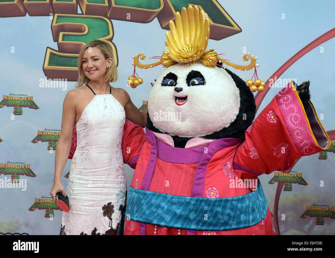 US actress Kate Hudson, who provides the voice of Mei Mei in the ...