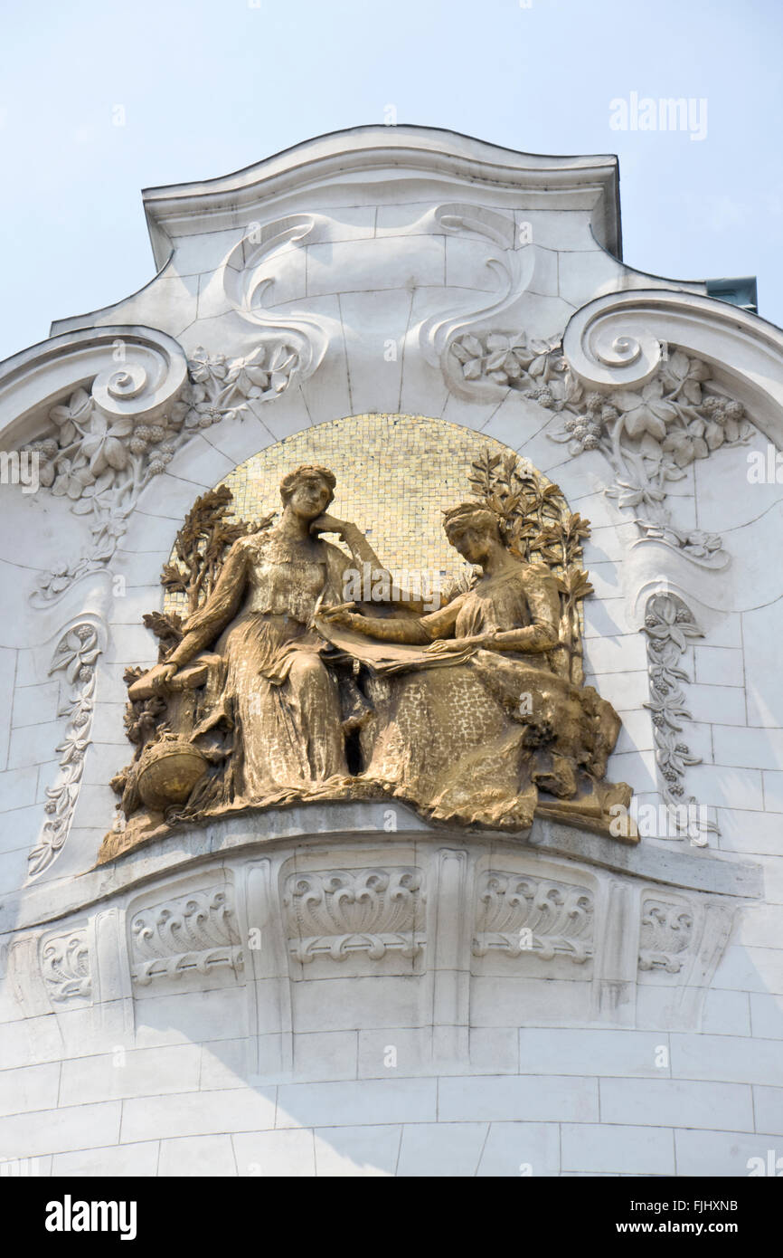 Vienna, French embassy, detail Stock Photo - Alamy