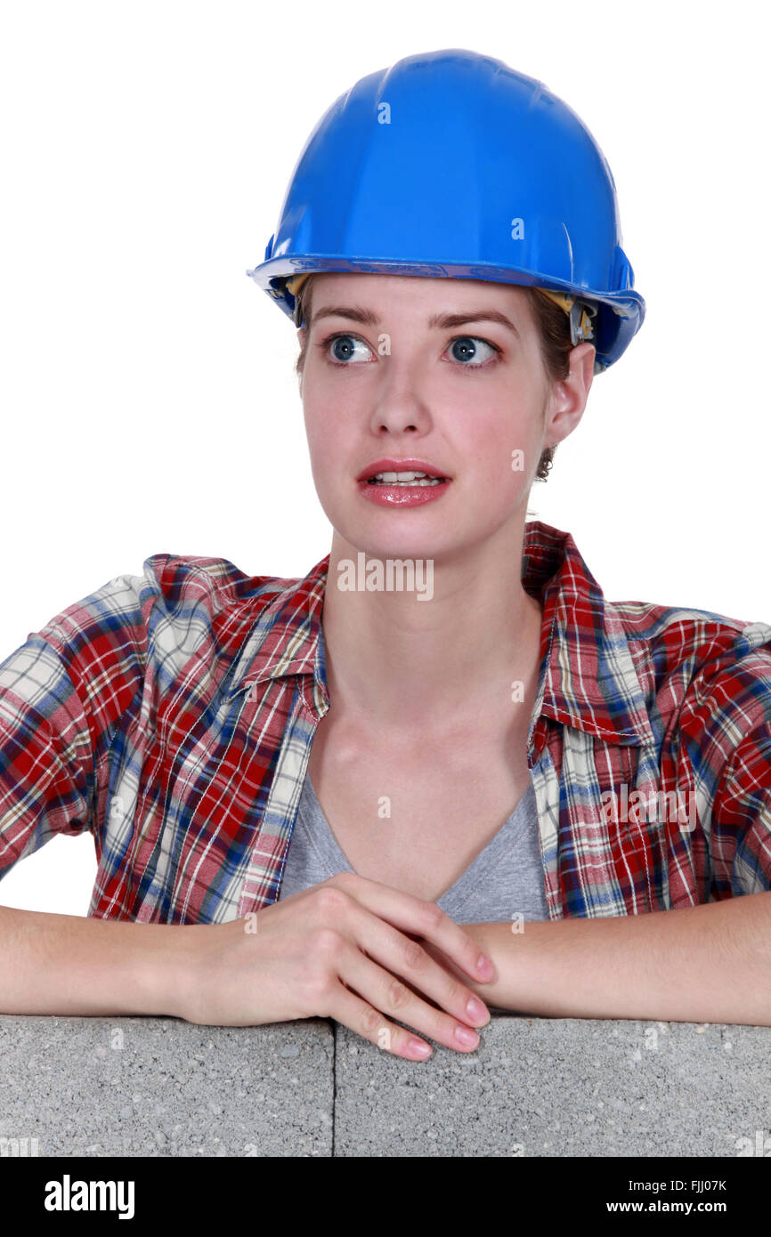 Portrait of women masons Stock Photo - Alamy