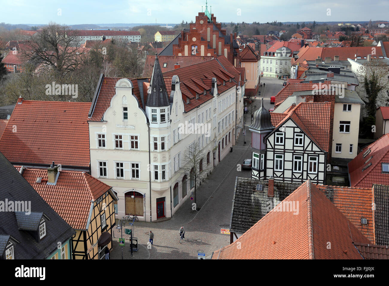 Framed houses in Salzwedel, Altmark, Sachsen Anhalt, Germany, Europe ...