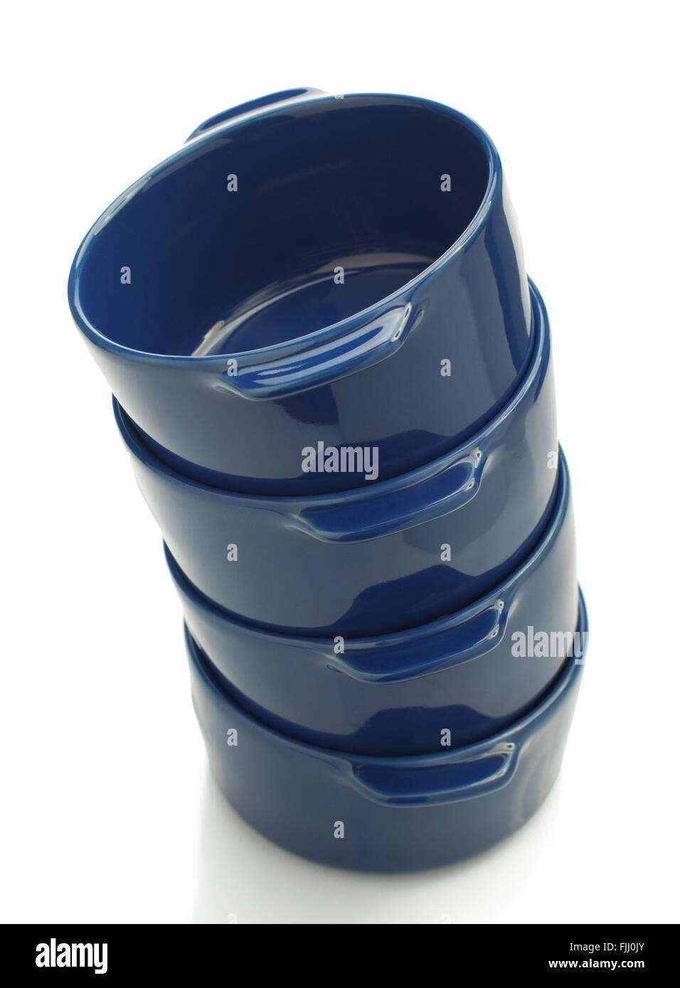 empty ceramic pot isolated on white Stock Photo - Alamy