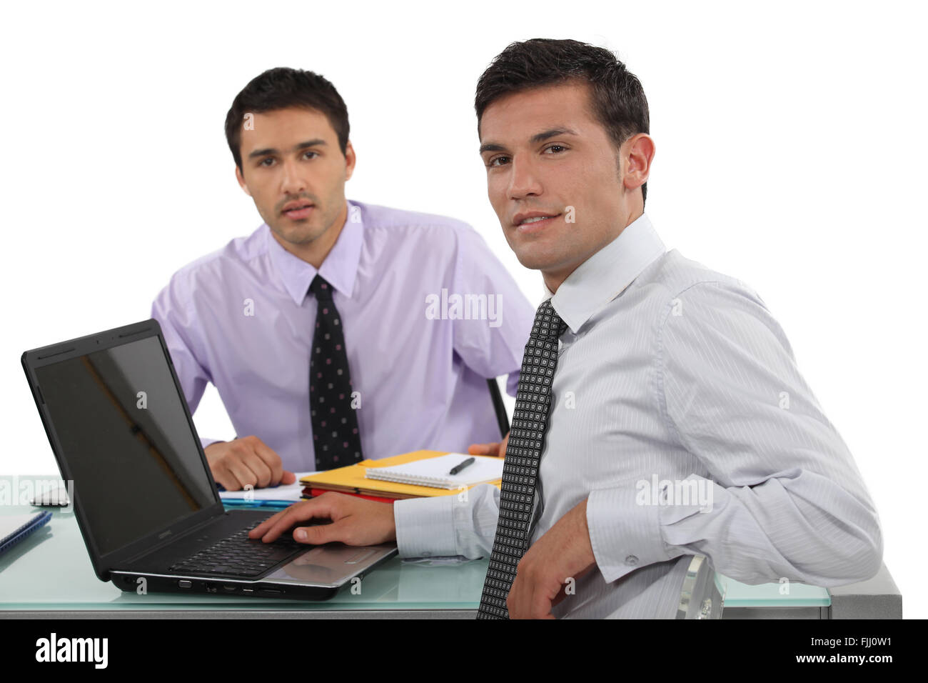 Two male office workers Stock Photo - Alamy