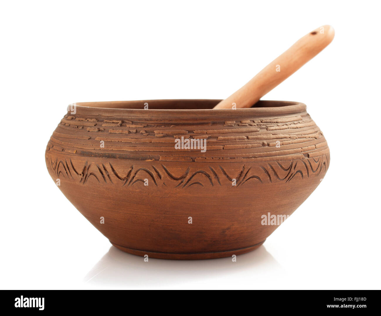 clay pot isolated on white background Stock Photo - Alamy