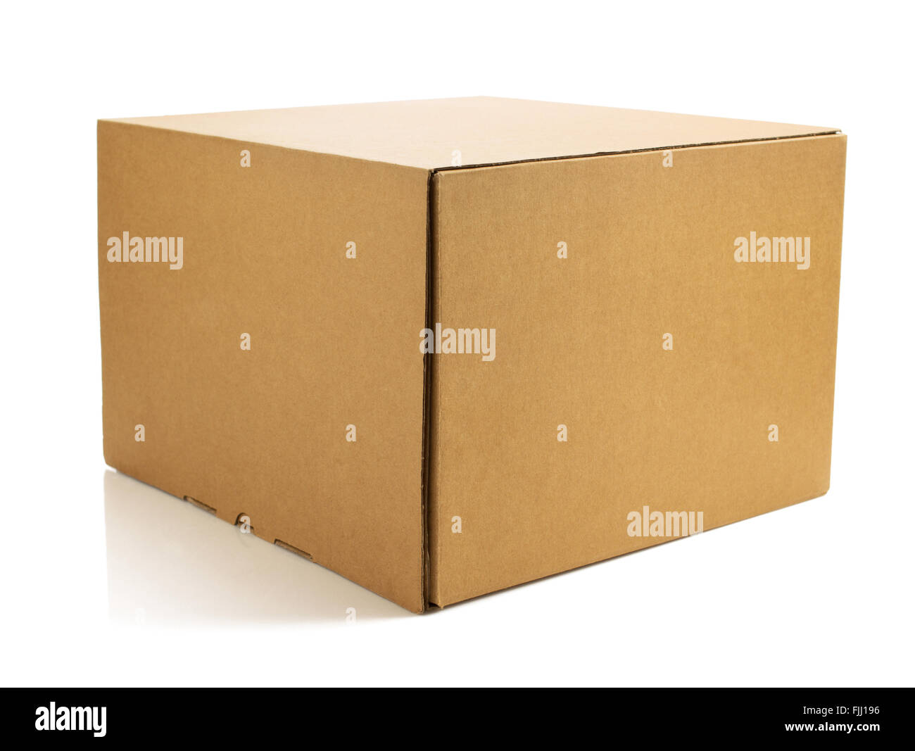 Closed White Rectangular Cardboard Box High Resolution Stock ...