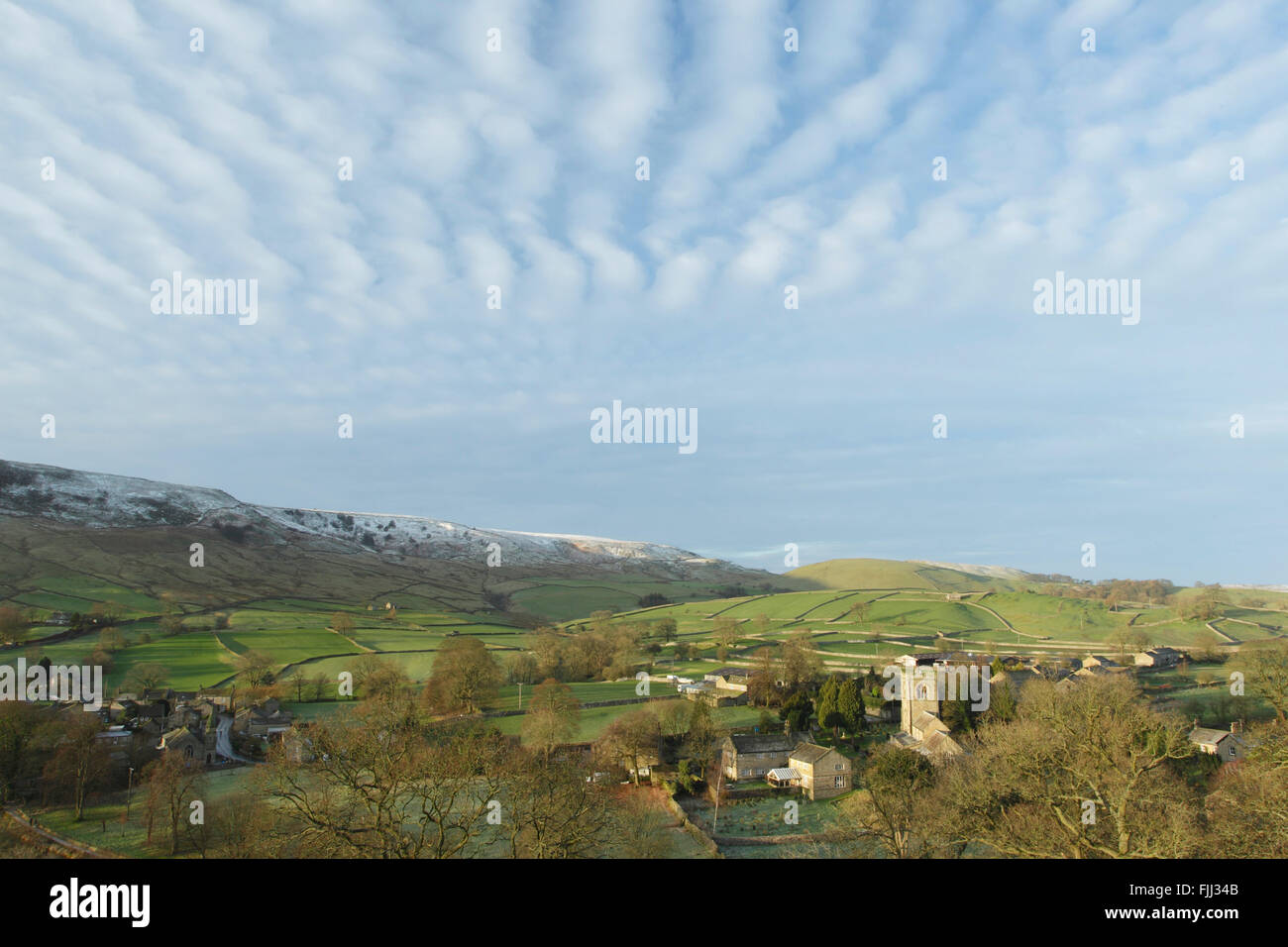 Burnsall village, Wharfedale, Yorkshire Dales, North Yorkshire, England ...