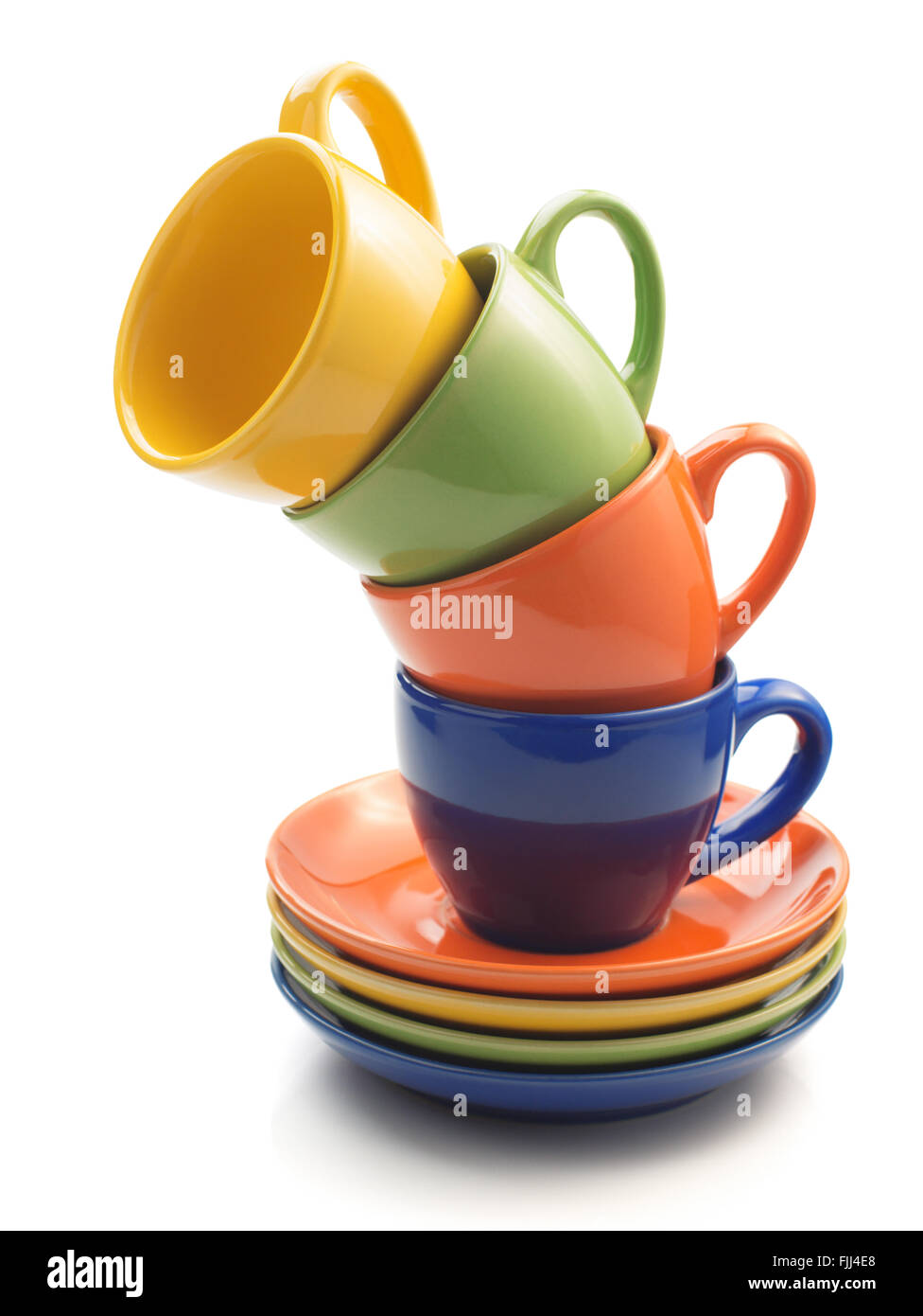 cup and saucer isolated on white background Stock Photo - Alamy