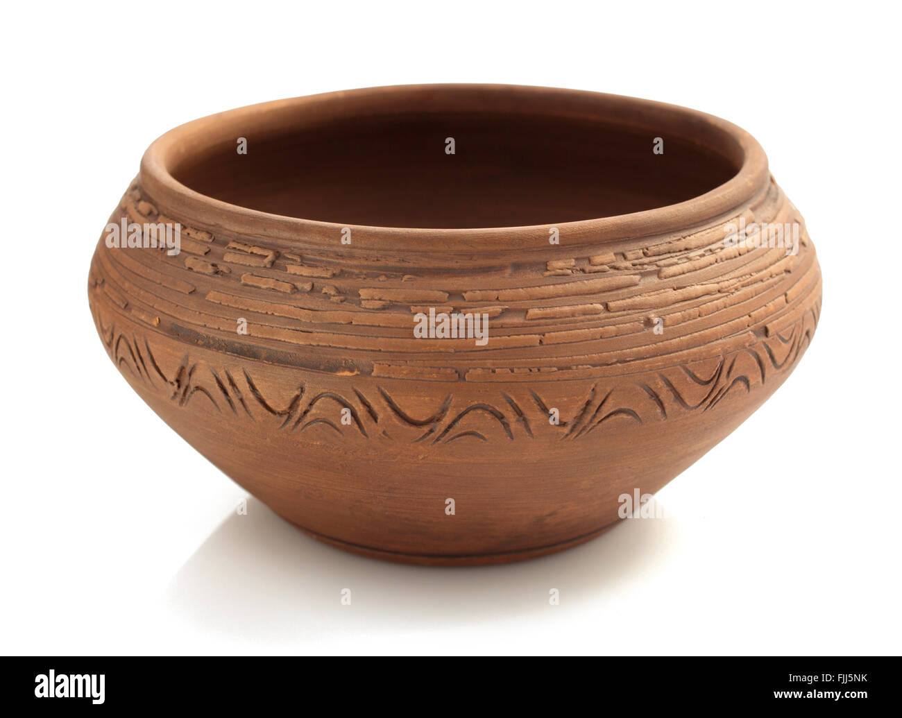 clay pot isolated on white background Stock Photo - Alamy