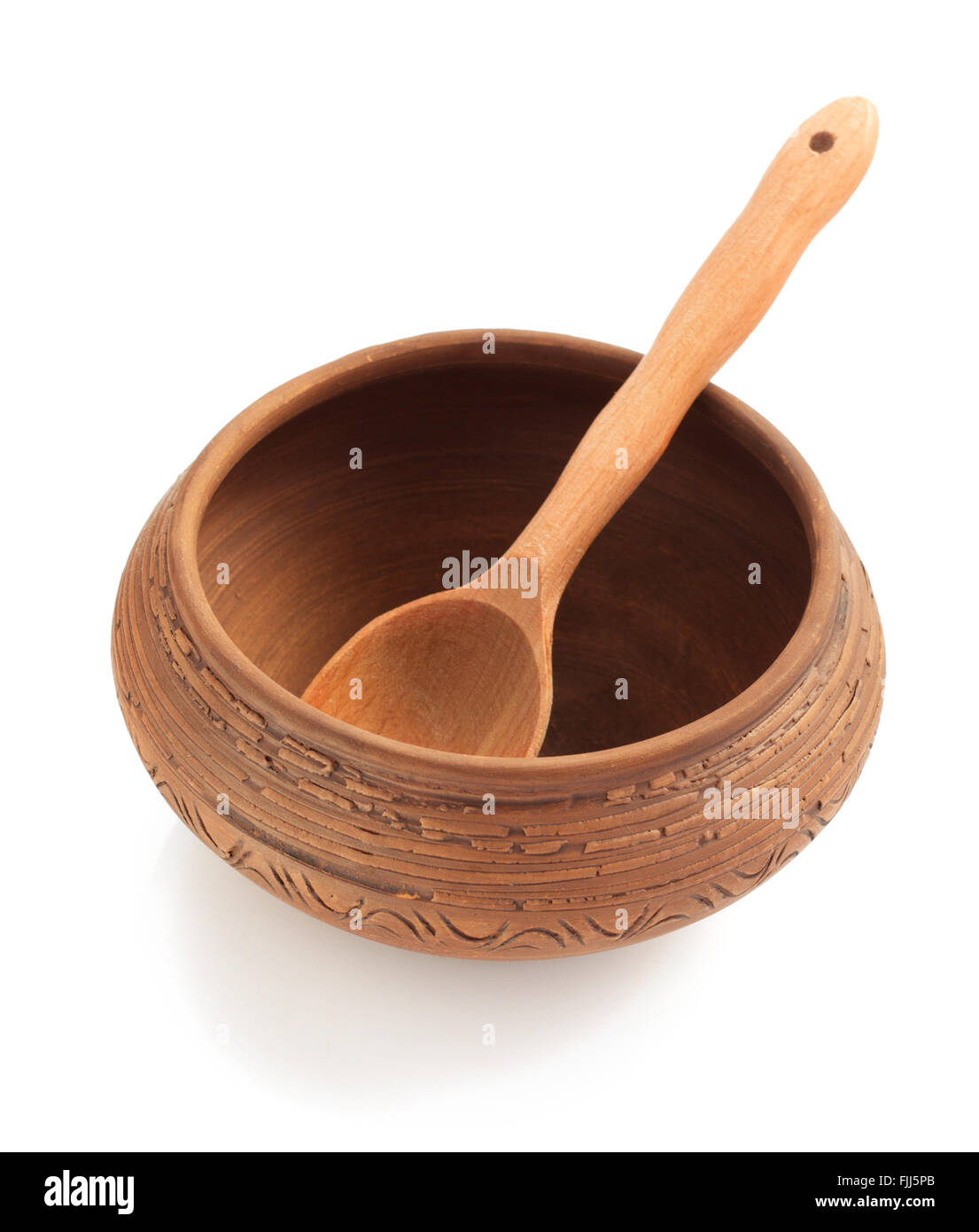 clay pot isolated on white background Stock Photo - Alamy