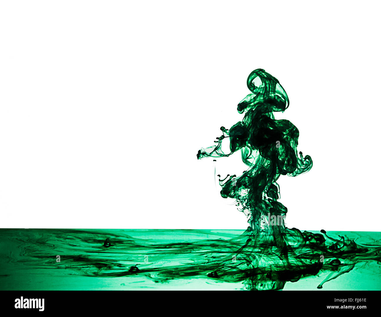 Green underwater fountains Stock Photo - Alamy
