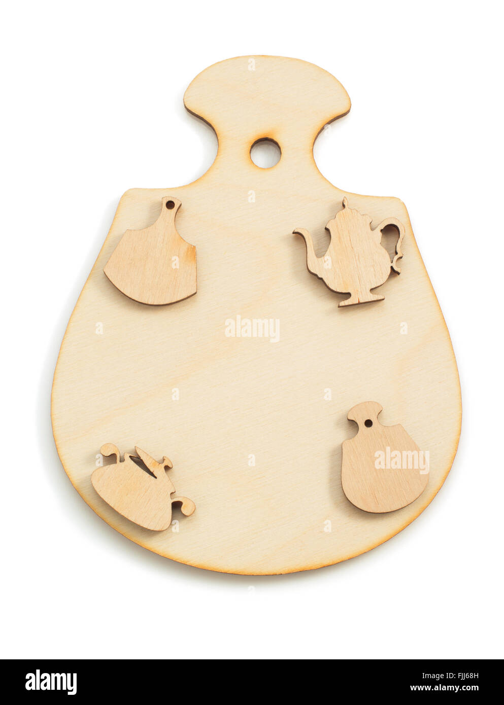 wooden toy form isolated on white background Stock Photo - Alamy