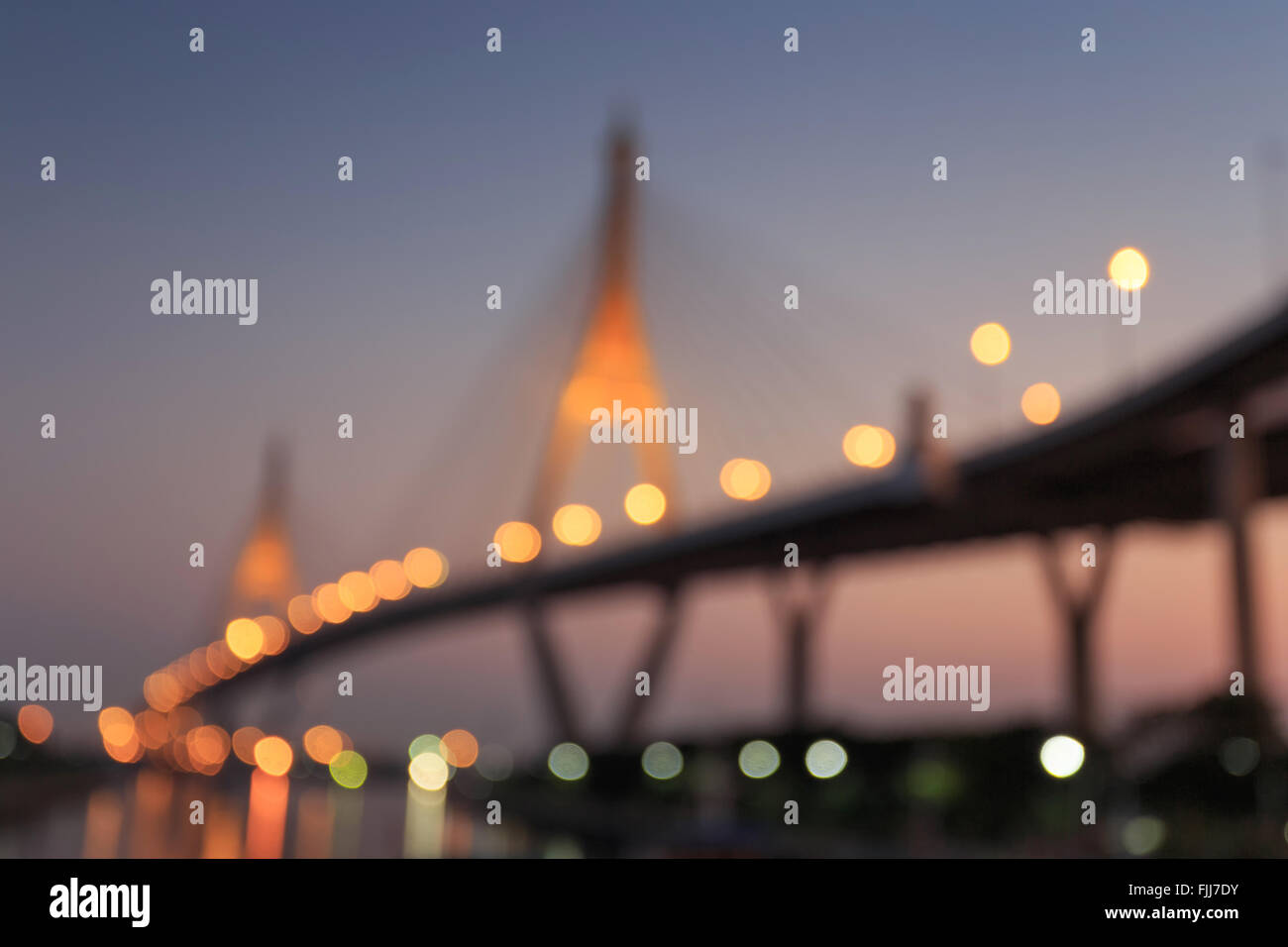 Blurred and Bokeh Tower Bridge Stock Photo - Alamy