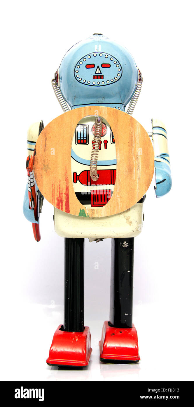 retro robot with the letter O Stock Photo - Alamy