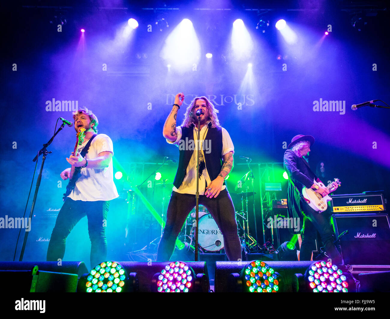 Inglorious on stage at Islington Assembly Hall Stock Photo - Alamy