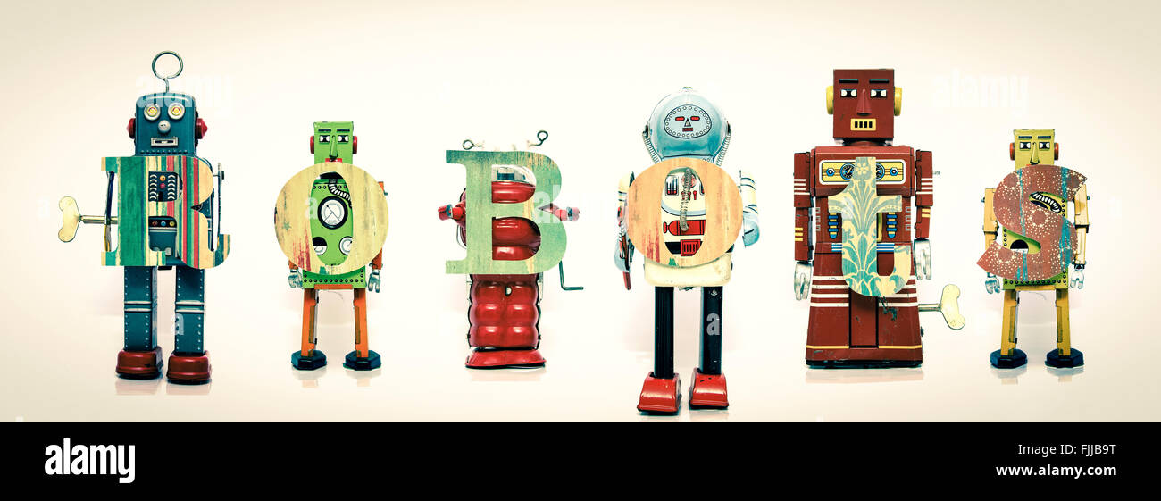 Happy robots hi-res stock photography and images - Alamy