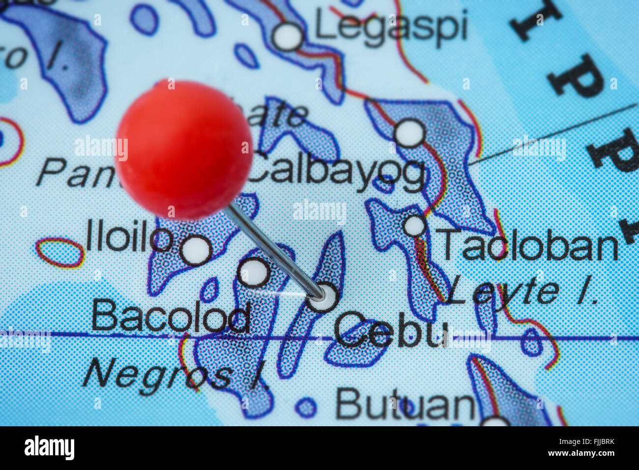 Cebu city map hi-res stock photography and images - Alamy